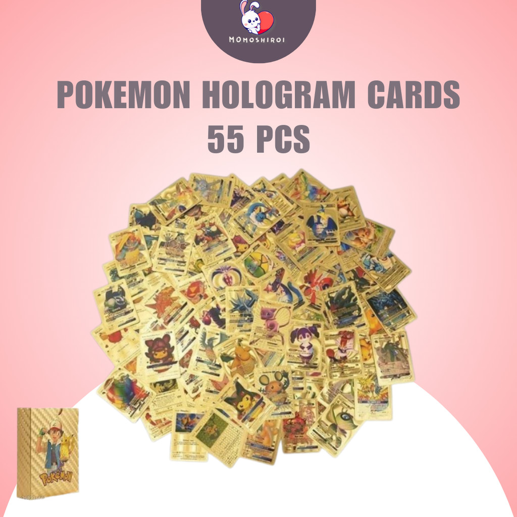Jual Kartu Pokemon Hologram Cards Bahan Tebal / Trading Card Pokemon 55 ...