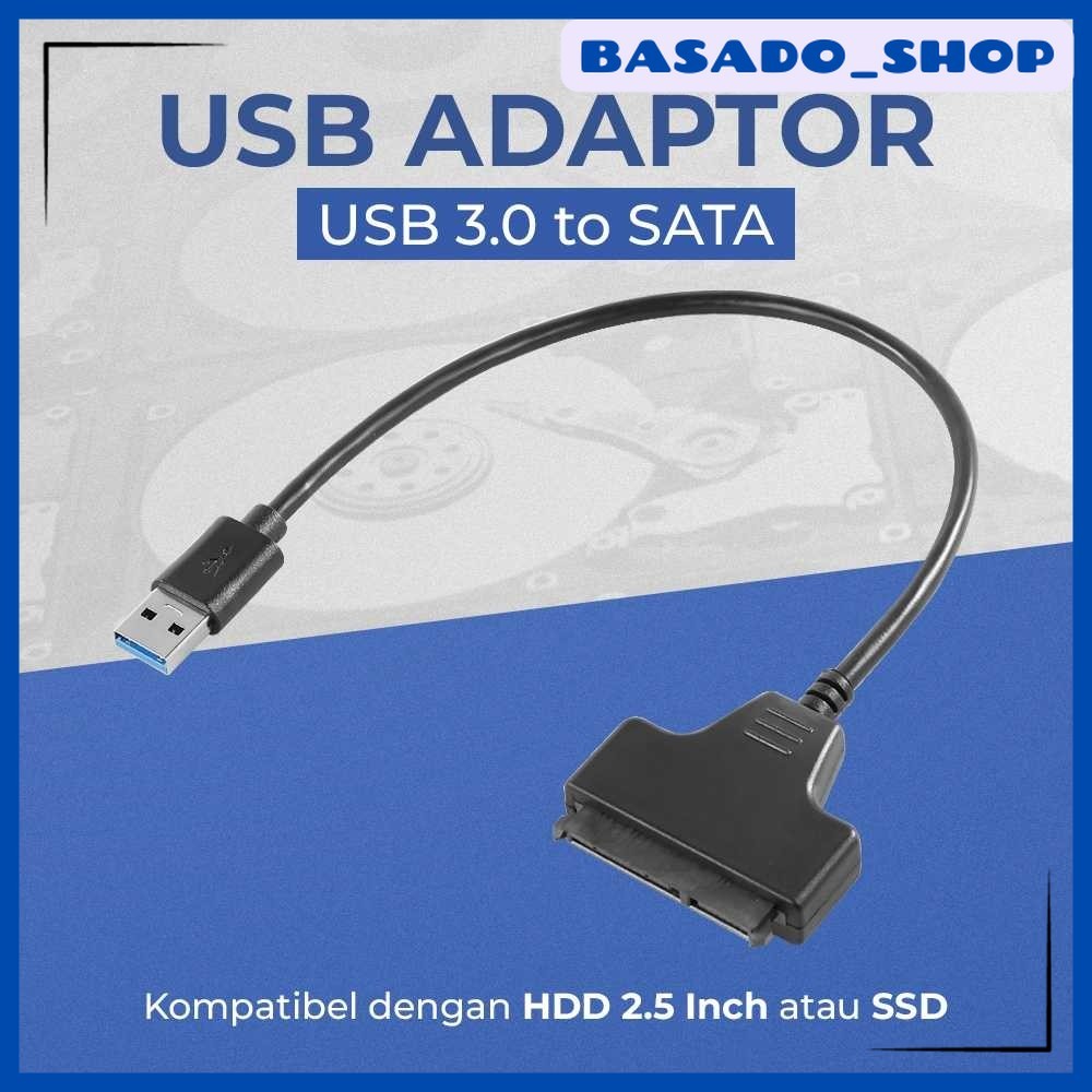 Jual Kabel USB 3.0 to SATA HDD SSD Adaptor | Shopee Indonesia