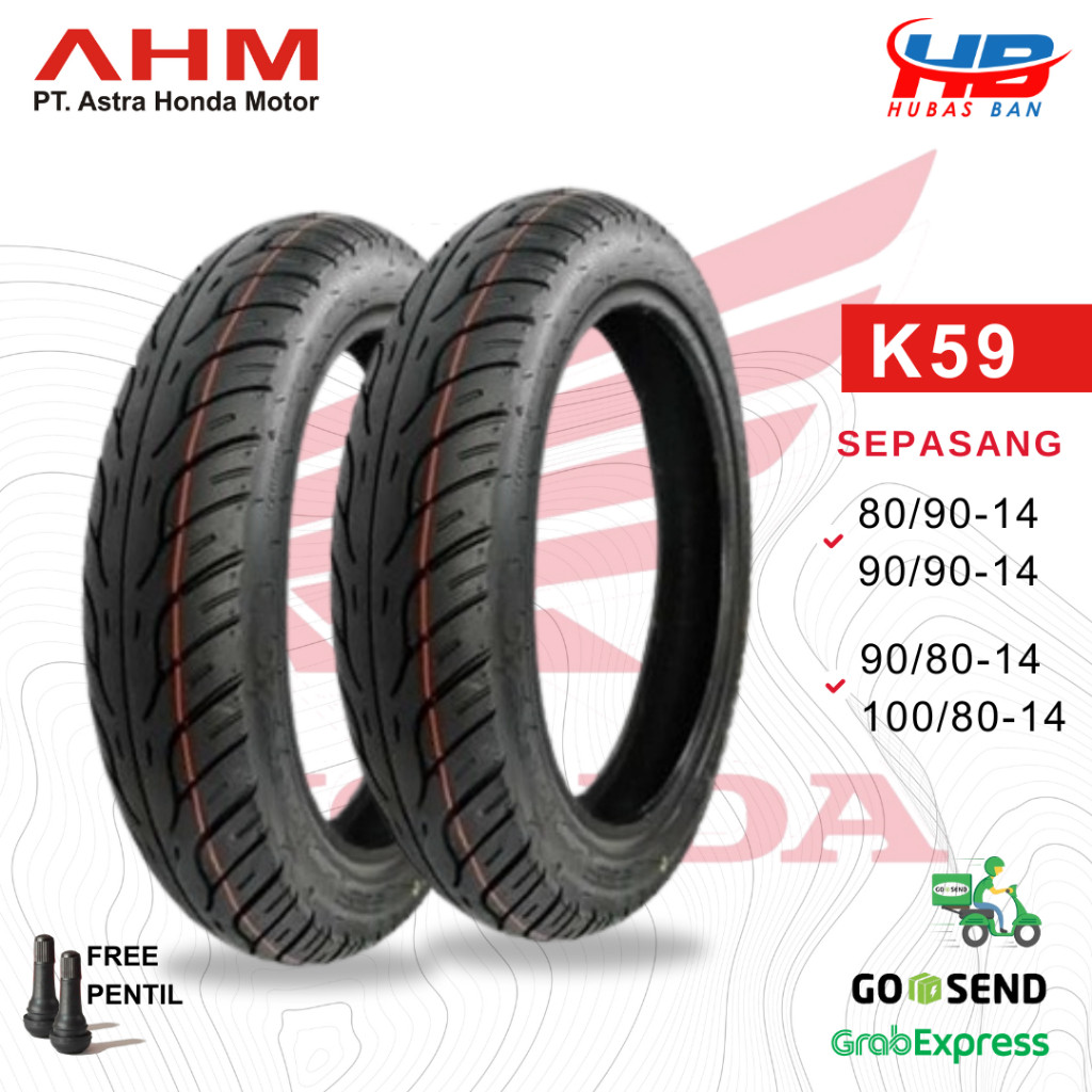 Jual Ban AHM Federal Original Honda Ring 14 80/90 90/90 Vario Beat ...
