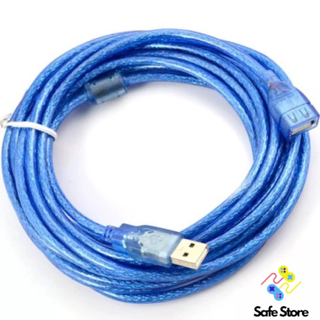Jual KABEL USB MALE FEMALE 5M / PERPANJANGAN USB / USB EXTENDER ...