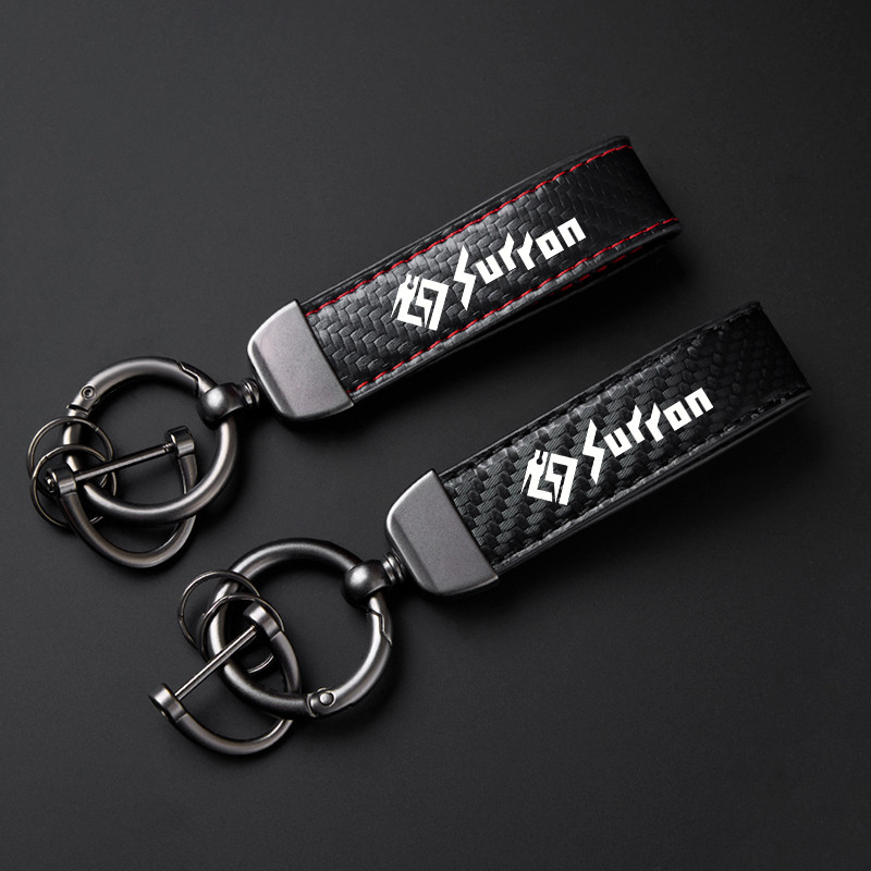 Jual High-Grade Carbon Fiber Motorcycle Keychain Holder Keyring For Sur ...