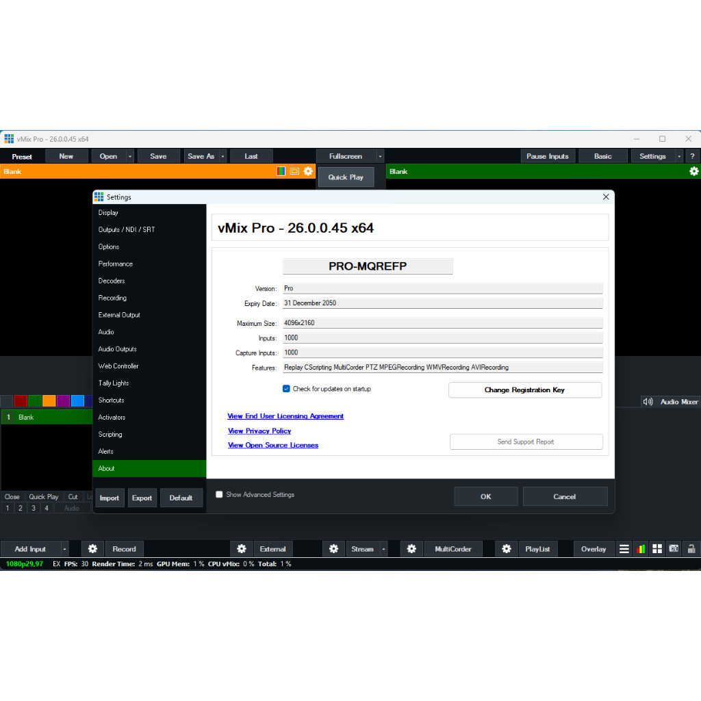 Jual vMix Pro 27 26 Full Version Lifetime Software vMix 25 Pro video audio mixer Live Streaming ...