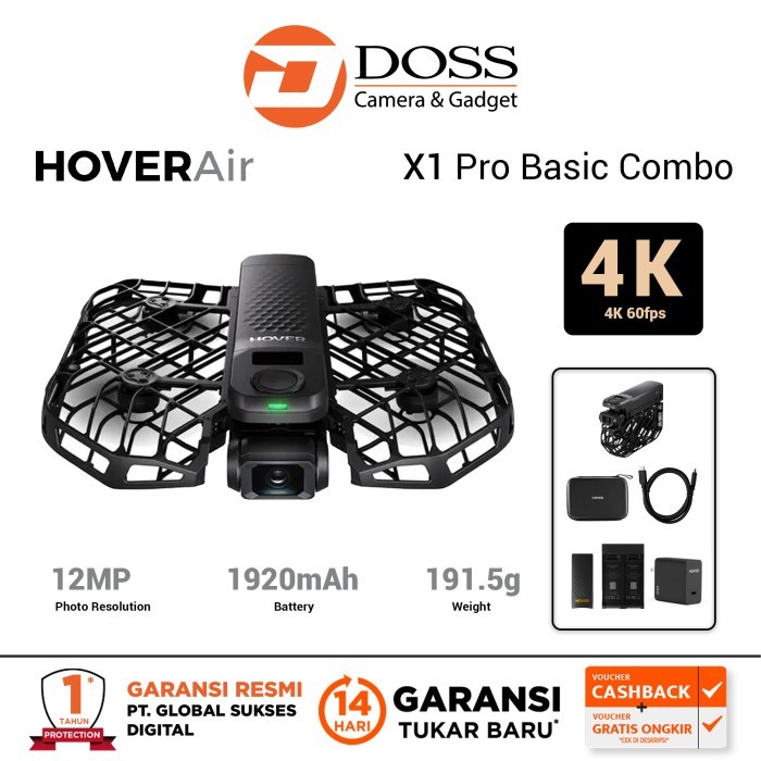 Jual Hover Air X1 Pro Basic Combo Drone Camera Foldable Hover X-1 | Shopee Indonesia