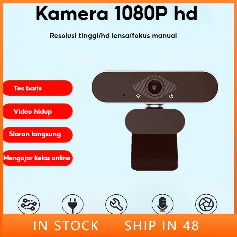 Jual In Stock Webcam Laptop 1080P USB Kamera PC 4K Full HD With Mic ...