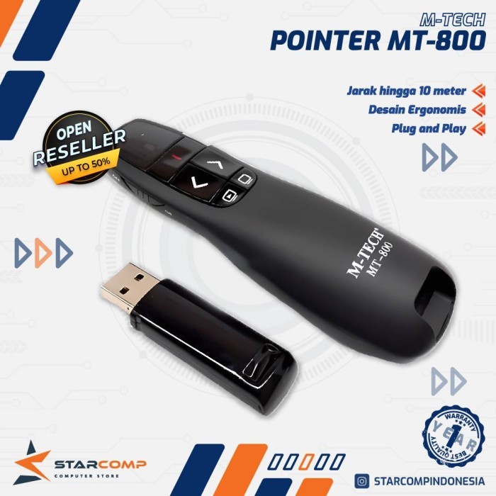 Jual M-Tech MT-800 Original Laser Pointer Wireless Presenter MT800 | Shopee Indonesia