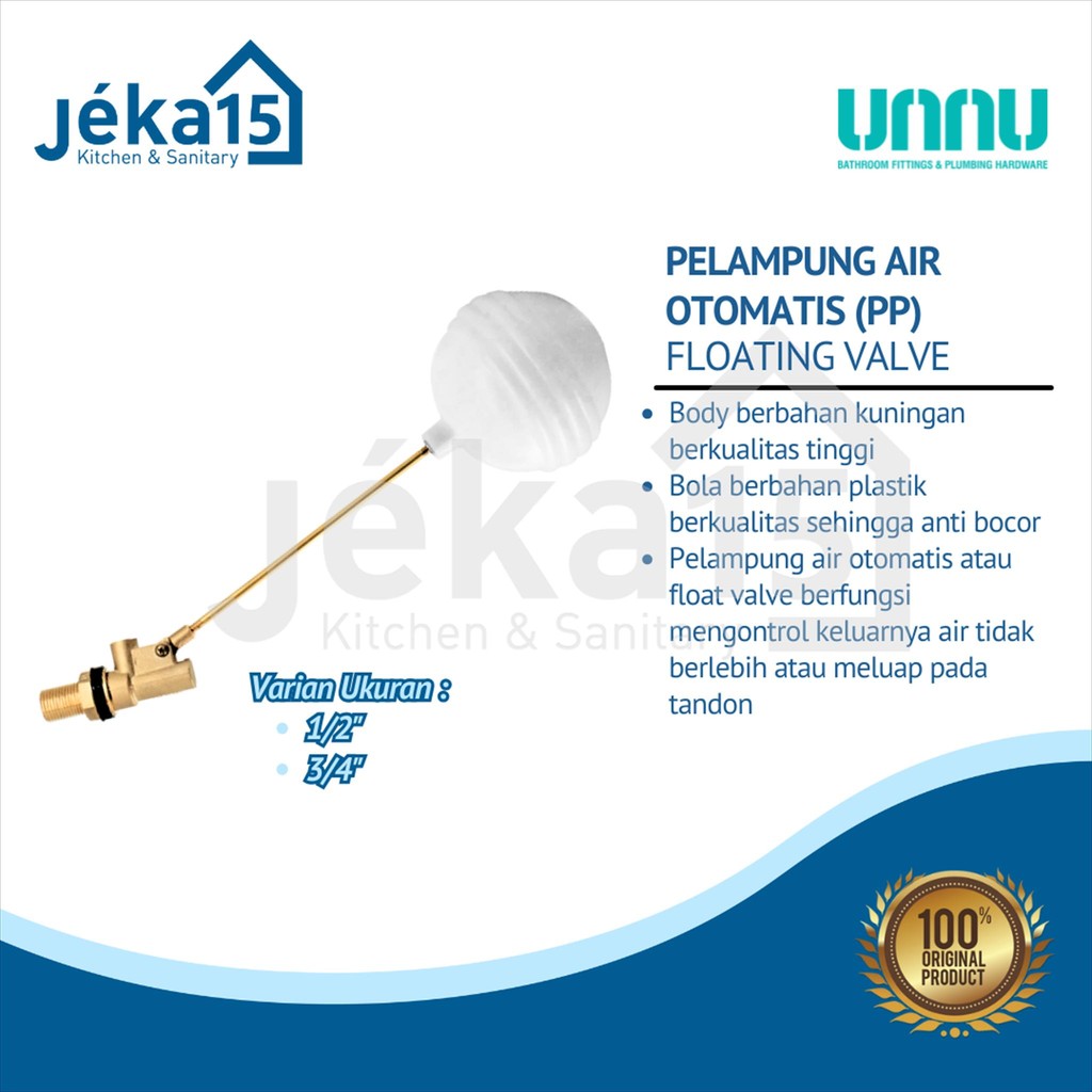 Jual UNNU Floating Valve | Pelampung Air Otomatis Toren | Shopee Indonesia