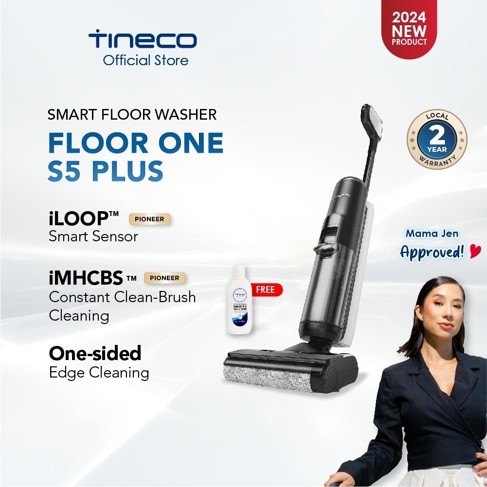 Jual Tineco Floor One S5 Plus Smart Wet Dry Cordless Stick Handheld ...