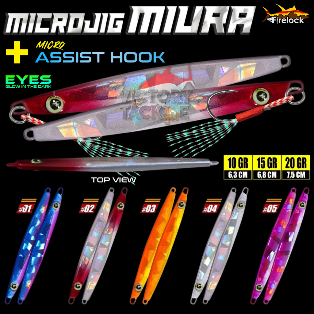Jual EXTRA BONUS | UMPAN PANCING metal jig MICRO JIG FIRELOCK MIURA 10 | 15 | 20 GRAM - TERMASUK ...