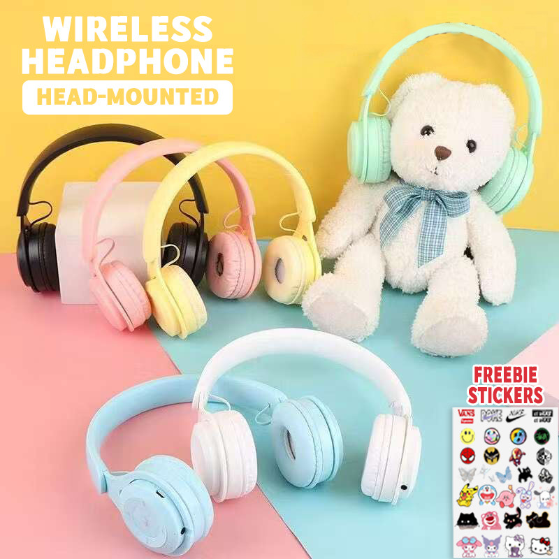 Jual Y08 Bluetooth Wireless Headset Candy Macaron Design Stereo Xtra ...