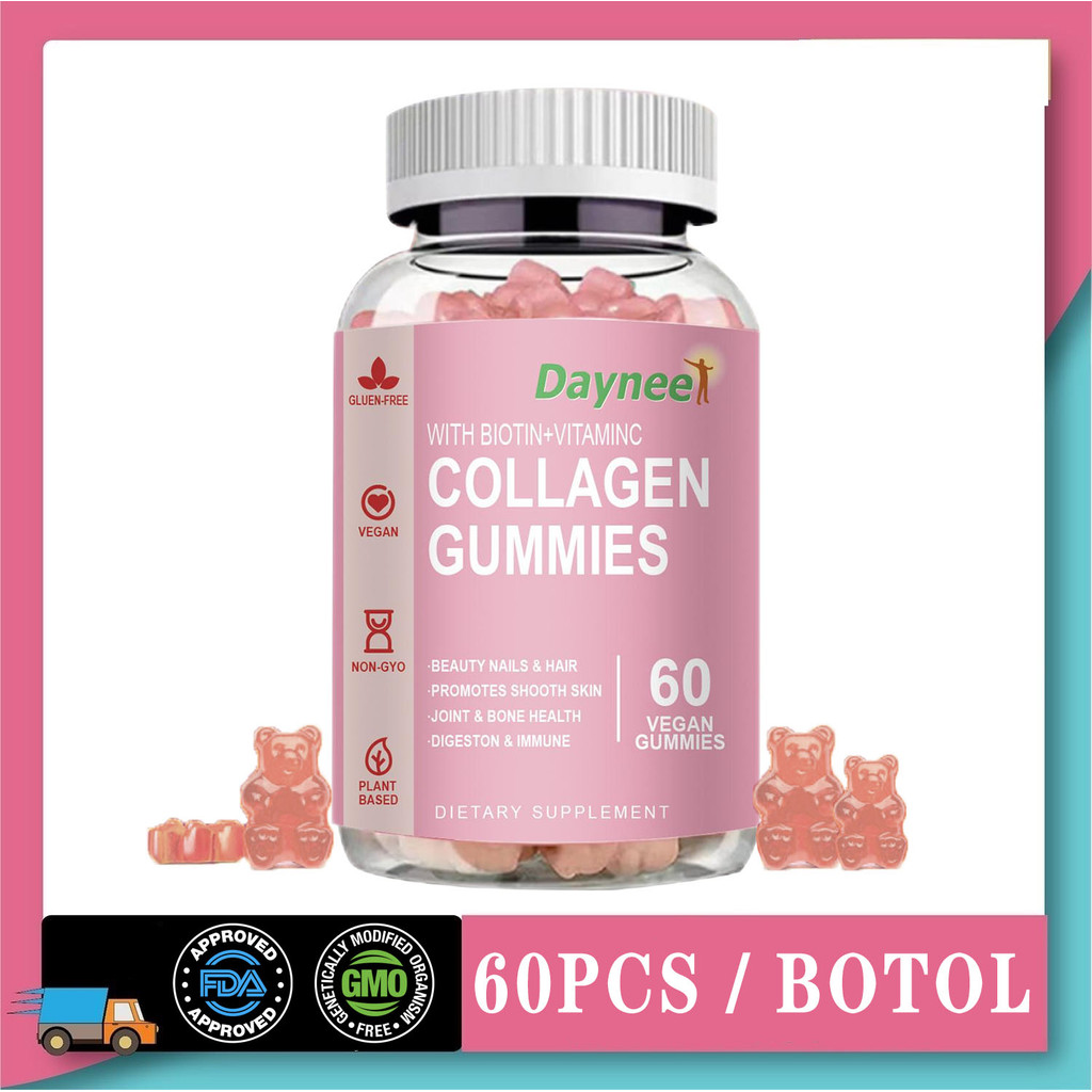 Jual Daynee Collagen Gummies with Biotin Vitamin C Skin Beauty ...