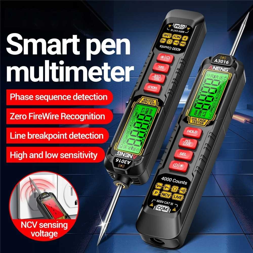 Jual ANENG Digital Multimeter Tespen 2in1 Tester AC Voltage NCV 500mA ...