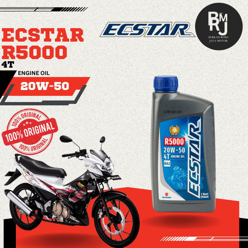Jual Oli SGO ECSTAR R5000 SAE 20W-50 1Liter Oil SGP EKSTAR | Shopee ...