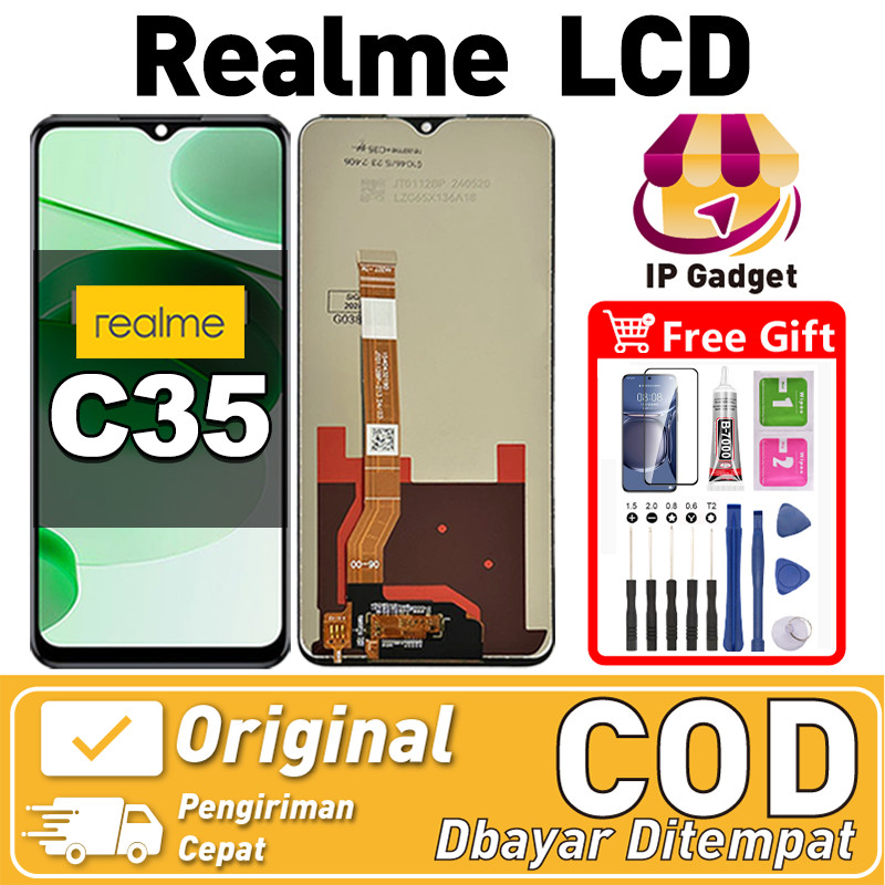 Jual Original Lcd REALME C35 Fullset asli Layar hp touchscreen Sentuh ...
