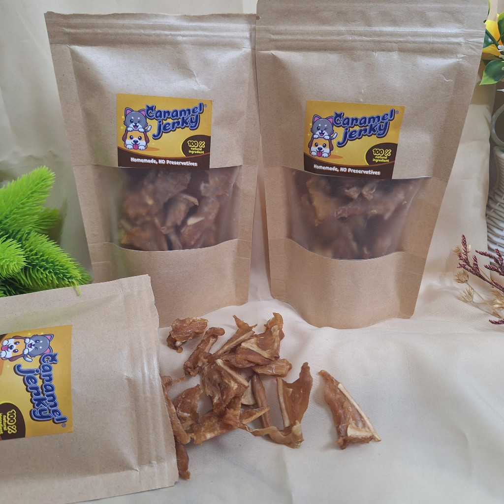 Jual Dehydrated Bone-in Chiken Jerky 50gr - Snack Hewan Anjing Kucing ...