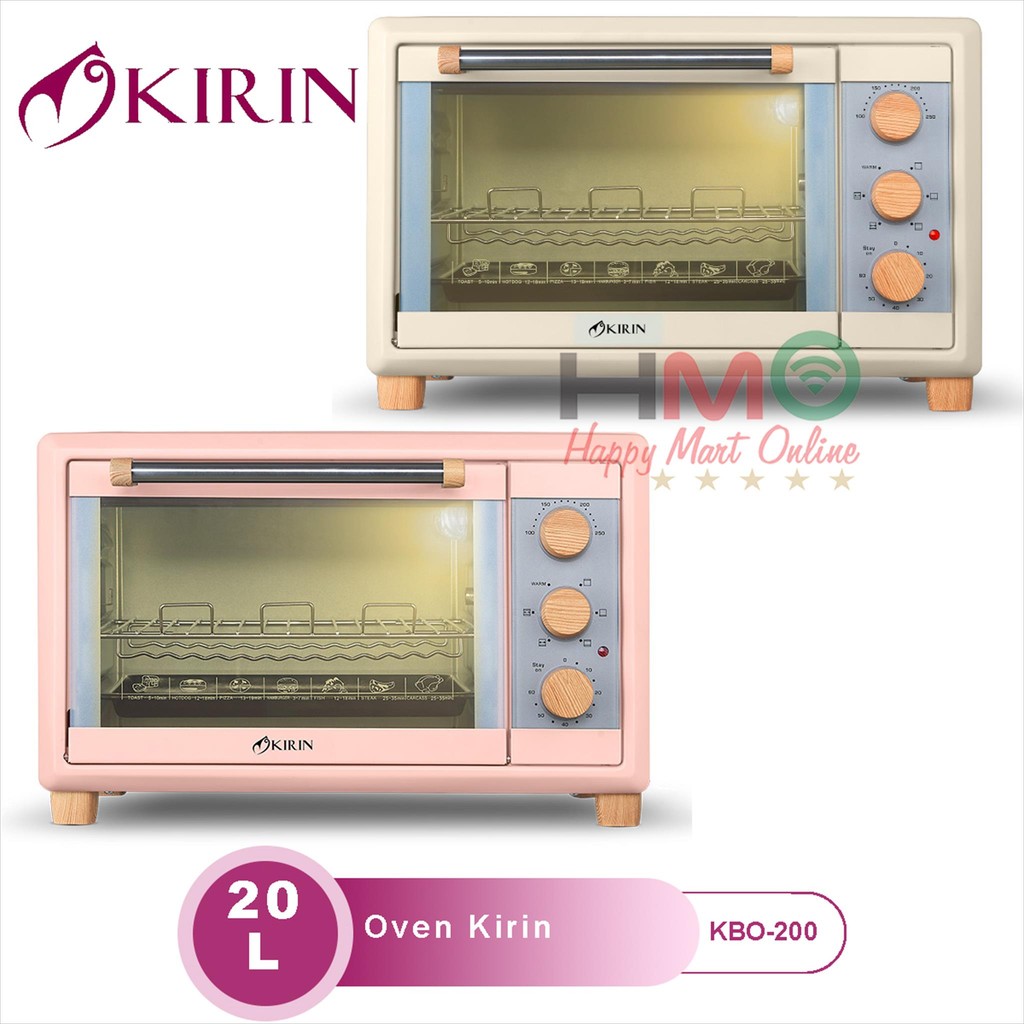 Jual Kirin Oven 20 Liter Low Watt KBO-200 Oven Omni Toaster Pemanggang Elektrik Kirin 20L KBO ...