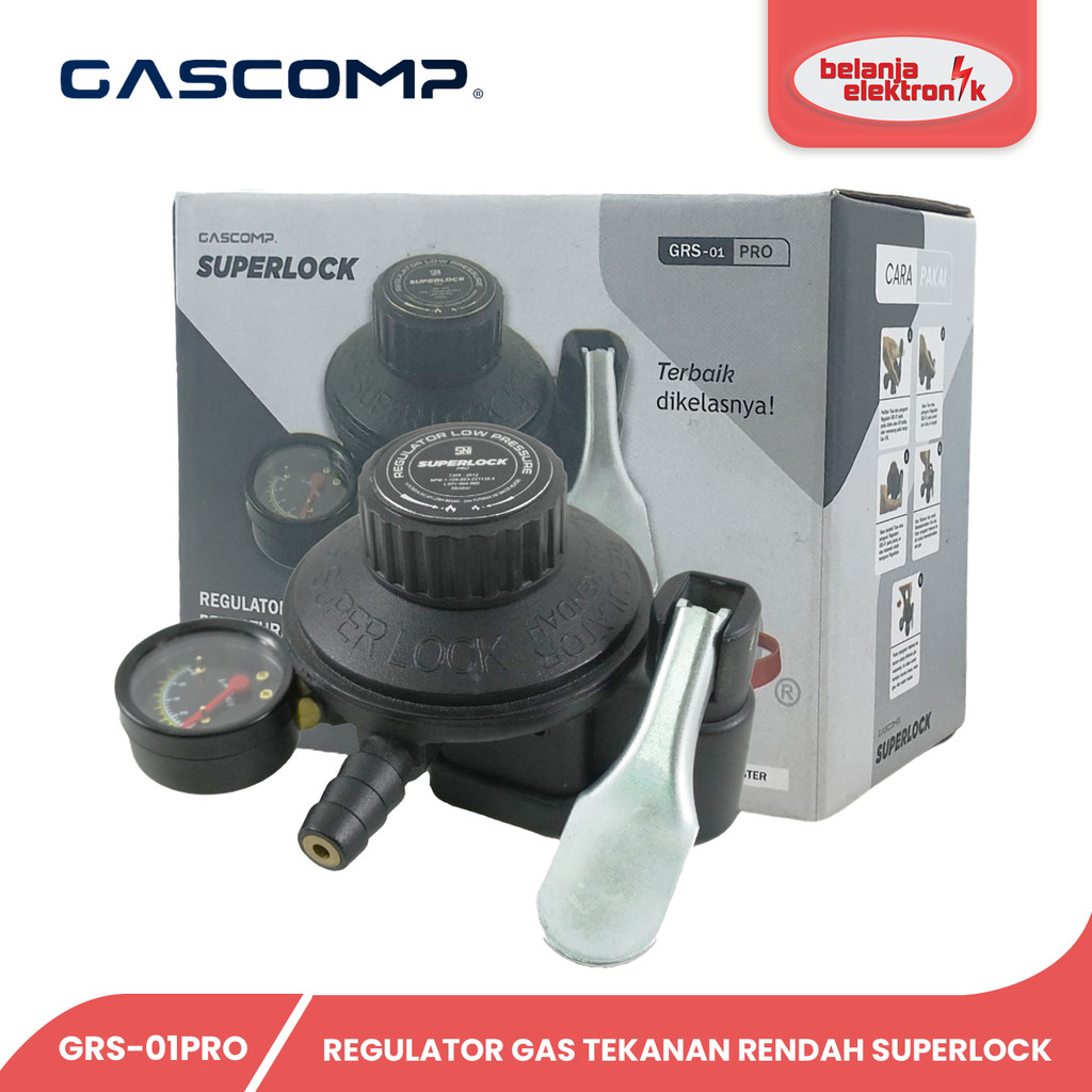 Jual GASCOMP REGULATOR GAS SUPERLOCK TEKANAN RENDAH GRS-01 PRO | Shopee Indonesia