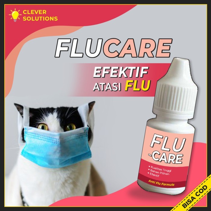 Jual FLU-CARE Obat Flu Kucing/Obat Kucing Pilek Batuk Demam Ngorok ...