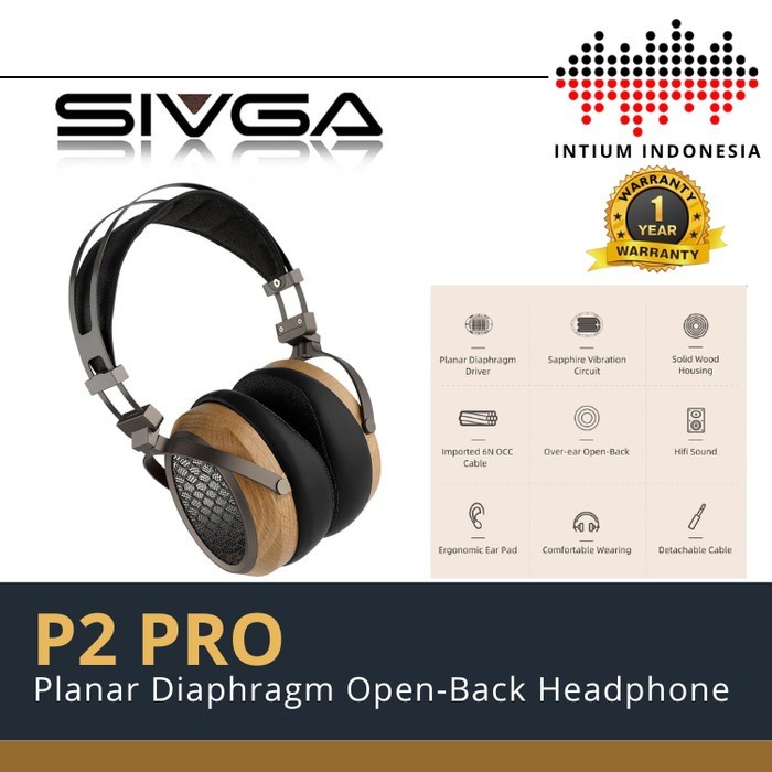 Jual SIVGA P2 PRO Planar Diaphragm Driver Wooden Headphone High ...