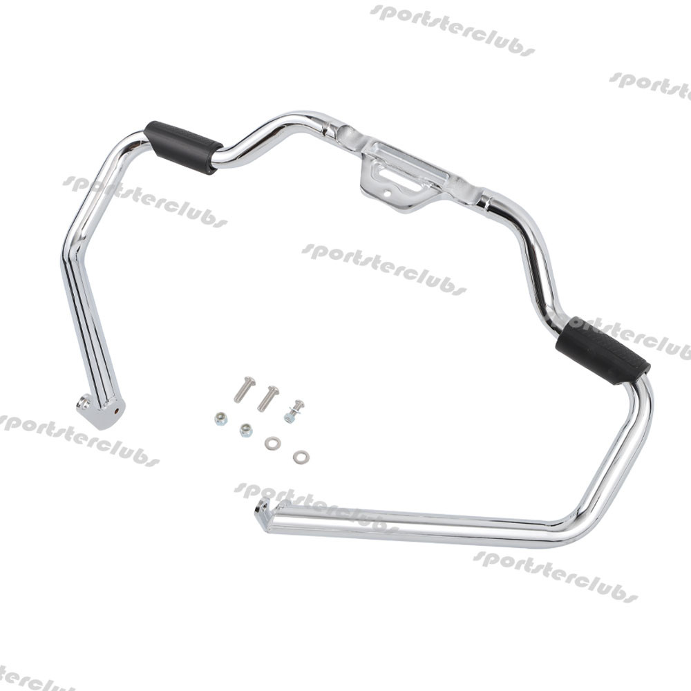 Jual 1.25" Chrome Mustache Engine Guard Highway Crash Bar For Harley ...