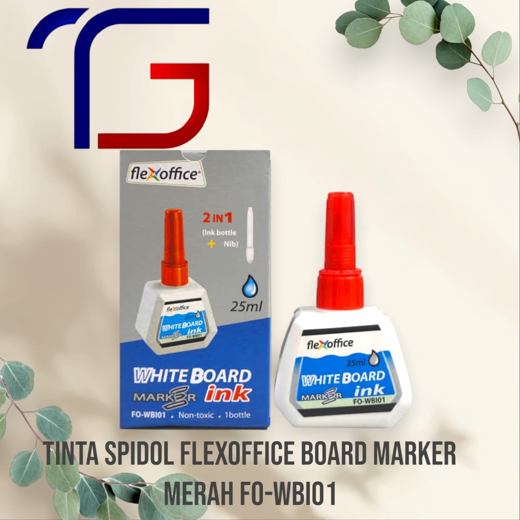 Jual Flexoffice Tinta Spidol Refill Board Marker Merah FO-WBI01 ...