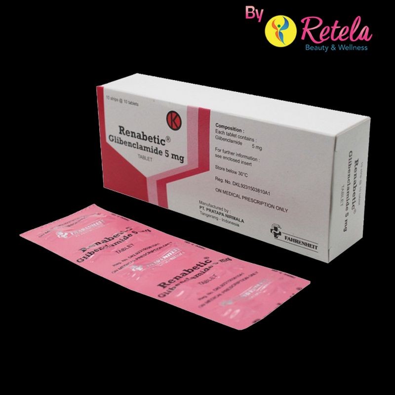 Jual RENABETIC 5MG 1 STRIP 10 TABLET | Shopee Indonesia