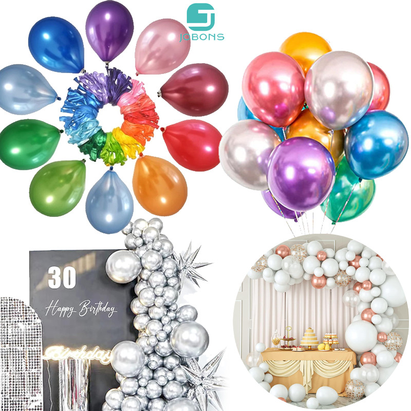 Jual Balon Latex Metalik Chrome Metalic Balloon Chrome 5/10 Inch ...