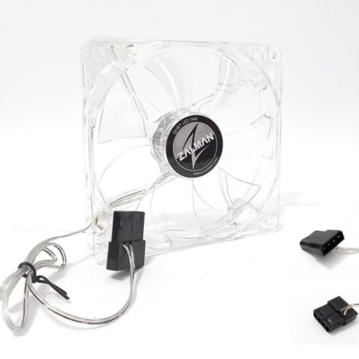 Jual Fan Casing 12cm Transparan LED Biru, Kipas Casing CPU Fan Case ...
