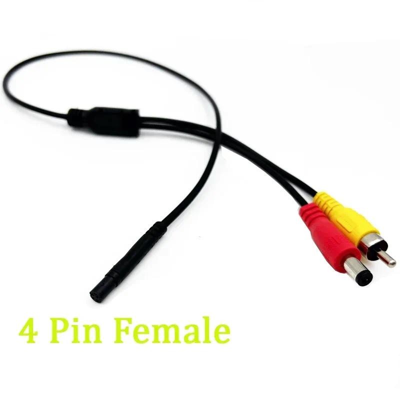 Jual 4 PIN Female To CVBS AHD RCA Male Conversion Cable For Rear View ...