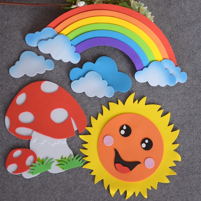 Jual Stiker Dinding Busa EVA 3D Bunga Ruang Kelas Taman Kanak-kanak ...