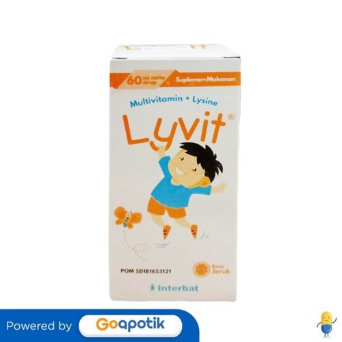 Jual Lyvit Syrup Isi 60 Ml Botol | Shopee Indonesia