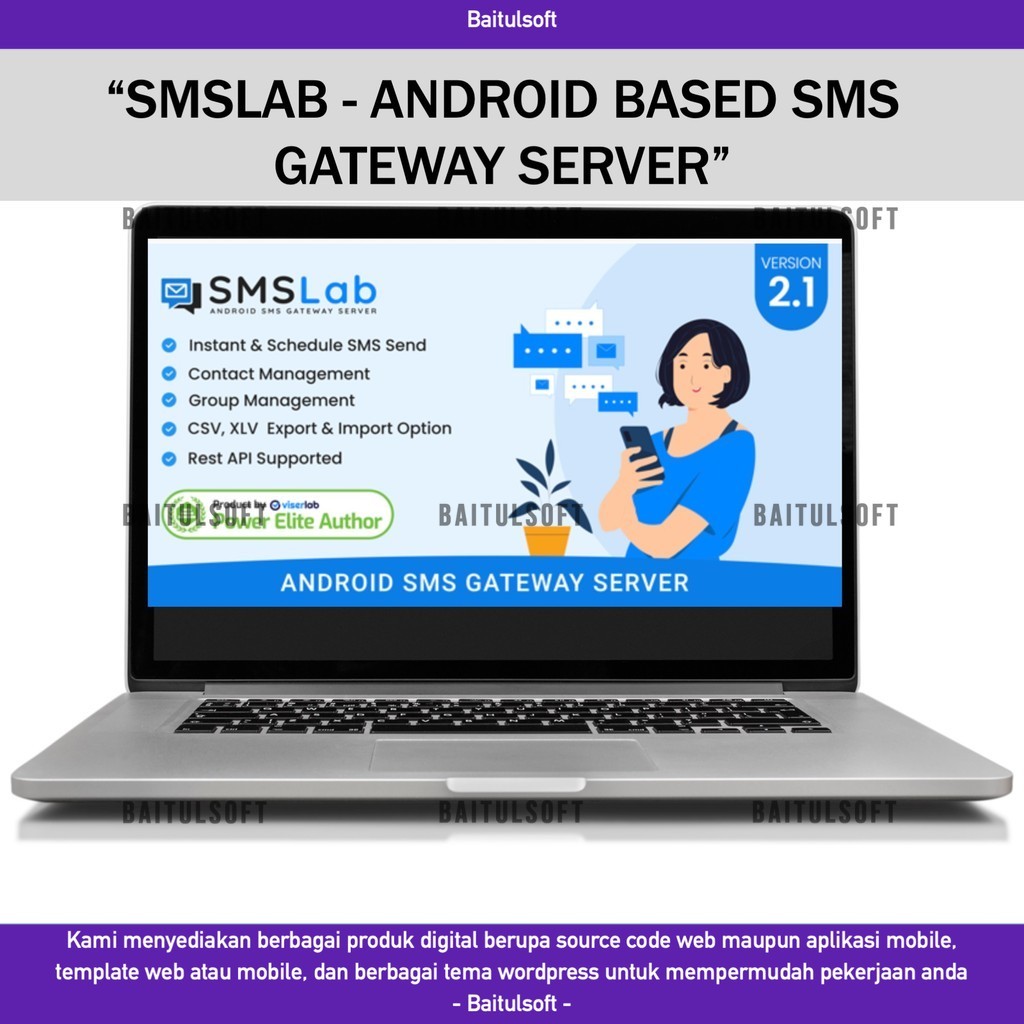 Jual SOURCE CODE APLIKASI WEB SMSLAB - ANDROID BASED SMS GATEWAY SERVER D110 BAITULSOFT | Shopee ...