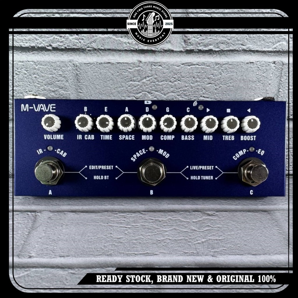Jual Efek Bass M-VAVE Cube Baby Multi Effects Pedal Bass Elektrik ...