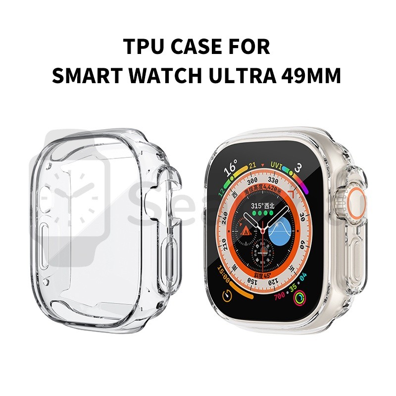 Jual iWatch Ultra Casing iWatch Ultra 49mm Bahan TPU Soft Case For ...