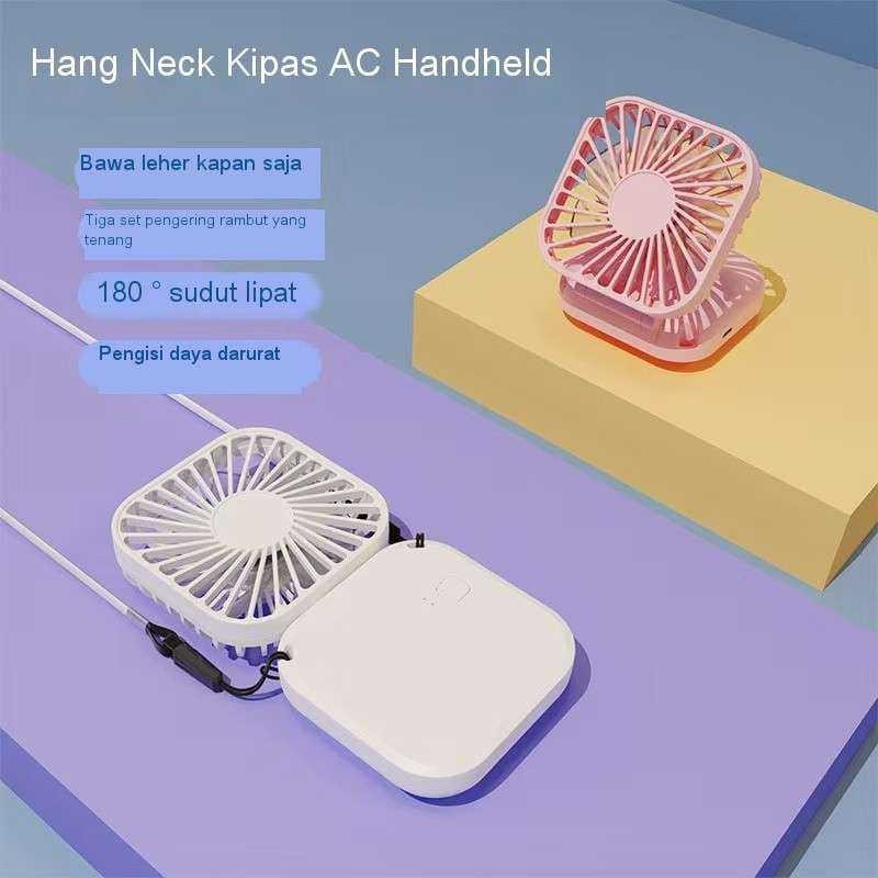 Jual Kipas Angin Mini Lipat Portable gantung Mini Holding Fan | Shopee ...