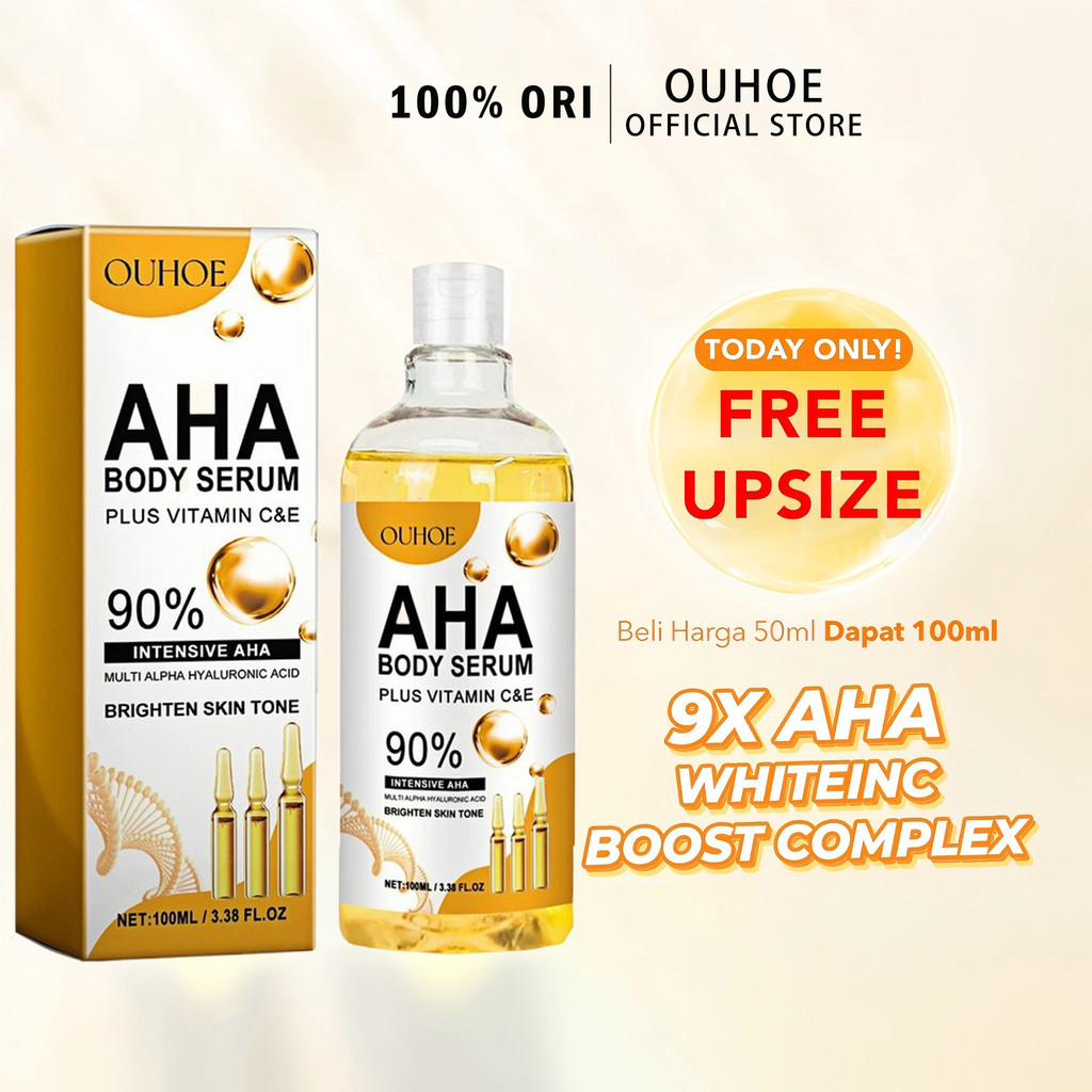 Jual [100ml] WHITE AHA Body Serum to Whitening & Moisturising | Hand ...