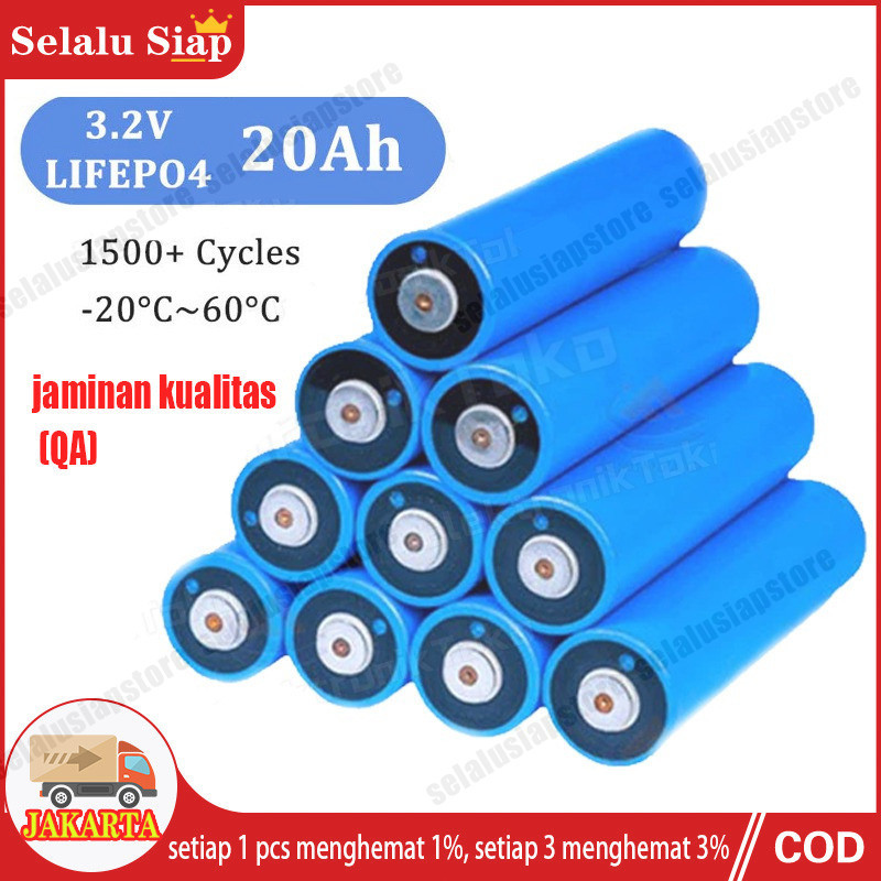 Jual C40 Lifepo4 3.2V 20Ah Cylindrical LIFePO4 Battery Cell 4000+ Long ...