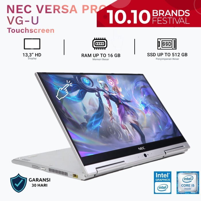 Jual Laptop yoga nec VERSAPRO VG-U Yoga Touchscreen Core I5 Gen 6 | Ram 8 GB SSD 256 GB | Shopee ...