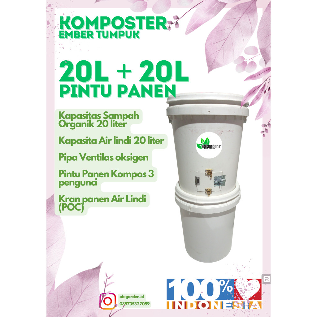 Jual Paket Komposter Ember Tumpuk Pengolahan Sampah Organik Kompos ...