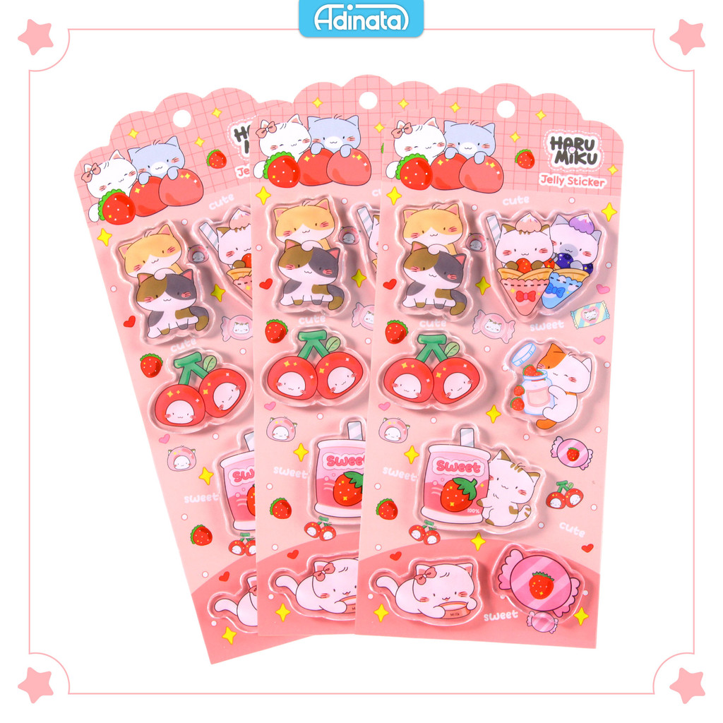 Jual Haru Miku Jelly Stickers 2552-6135 - Adinata / Sticker | Shopee ...
