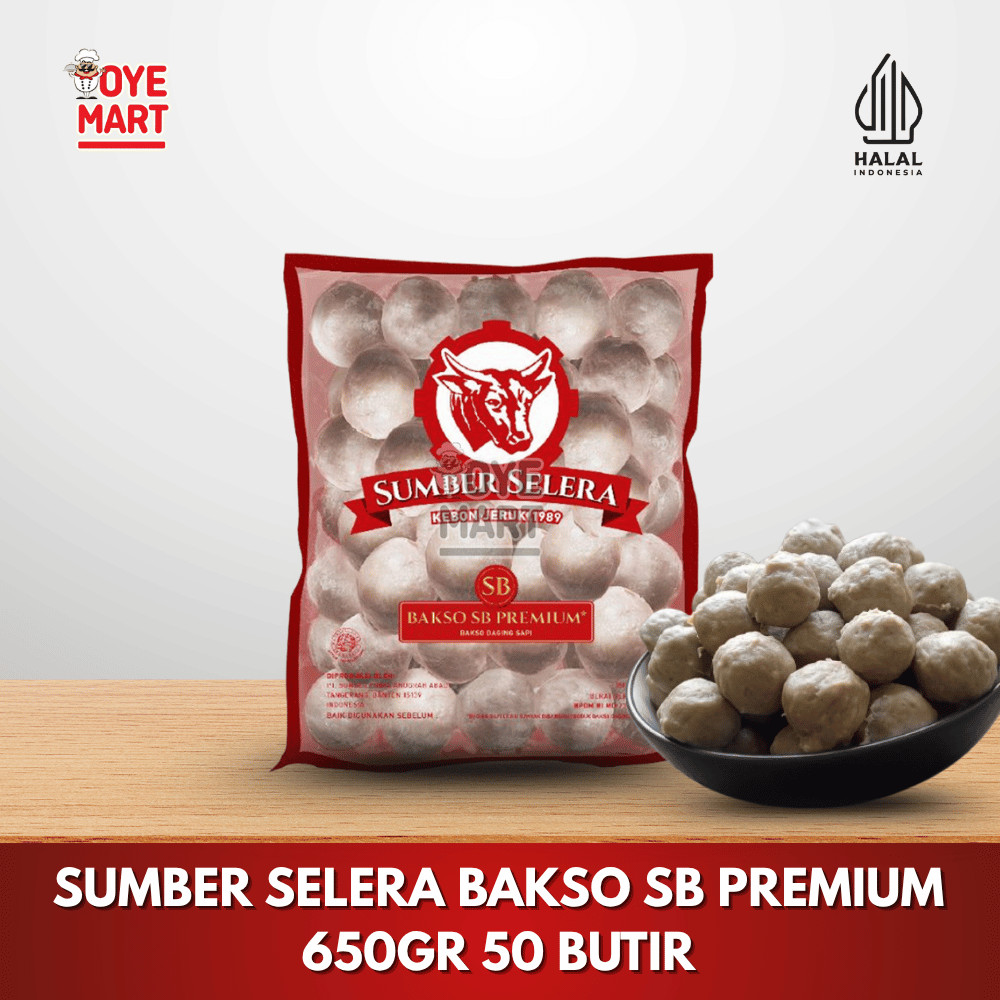 Jual SUMBER SELERA BAKSO SB PREMIUM 650GR 50 BUTIR/BAKSO SAPI | Shopee ...