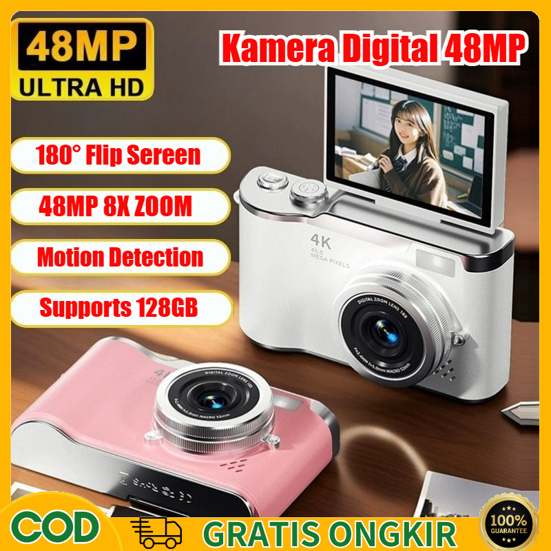 Jual eatbull - CODDigital Camera 48MP 4K HD Kamera Digital Dengan Flash ...