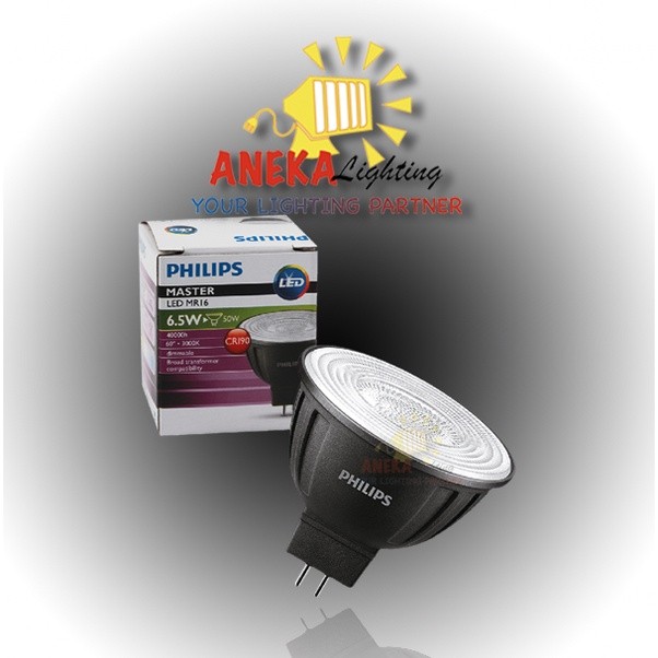 Jual Philips Master LED MR16 6,5W 2700k / 3000K /4000K 12V Dimmable | Shopee Indonesia