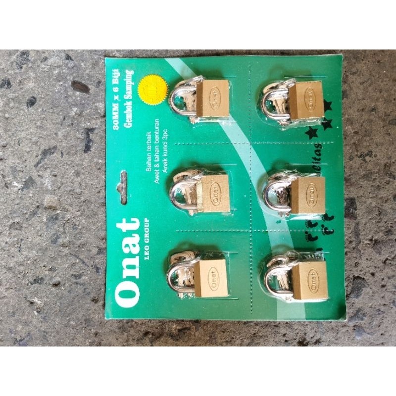 Jual Gembok Samping Onat 30mm (Per Lusin) TERLARIS | Shopee Indonesia