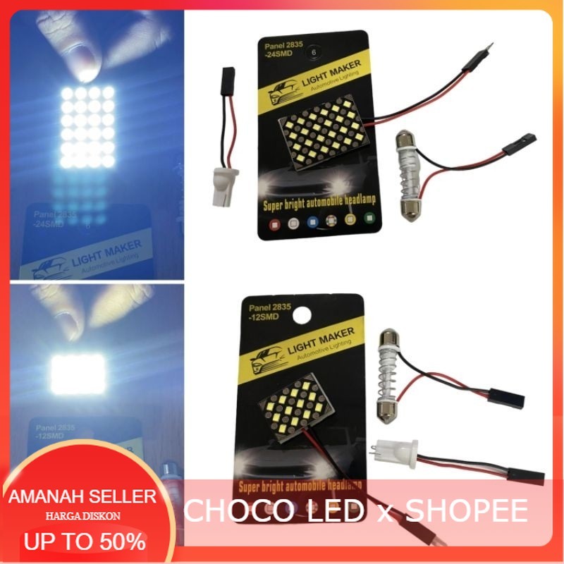 Jual Lampu Plafon Lampu Kabin Lampu Interior Mobil T10 Festoon 2835 12 ...