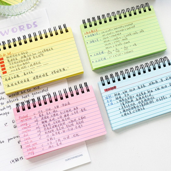 Jual memopad note notepad buku tulis sekolah spiral notebook aesthetic ...