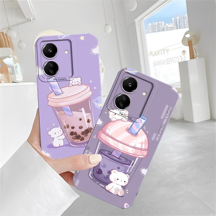 Jual [GC03] Softcase REDMI POCO C65/REDMI 13C Motif Gelas Boba Minuman ...