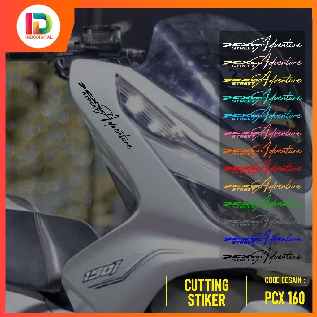 Jual Cutting Sticker PCX 160 Stiker Lis Variasi Motor Honda Street ...