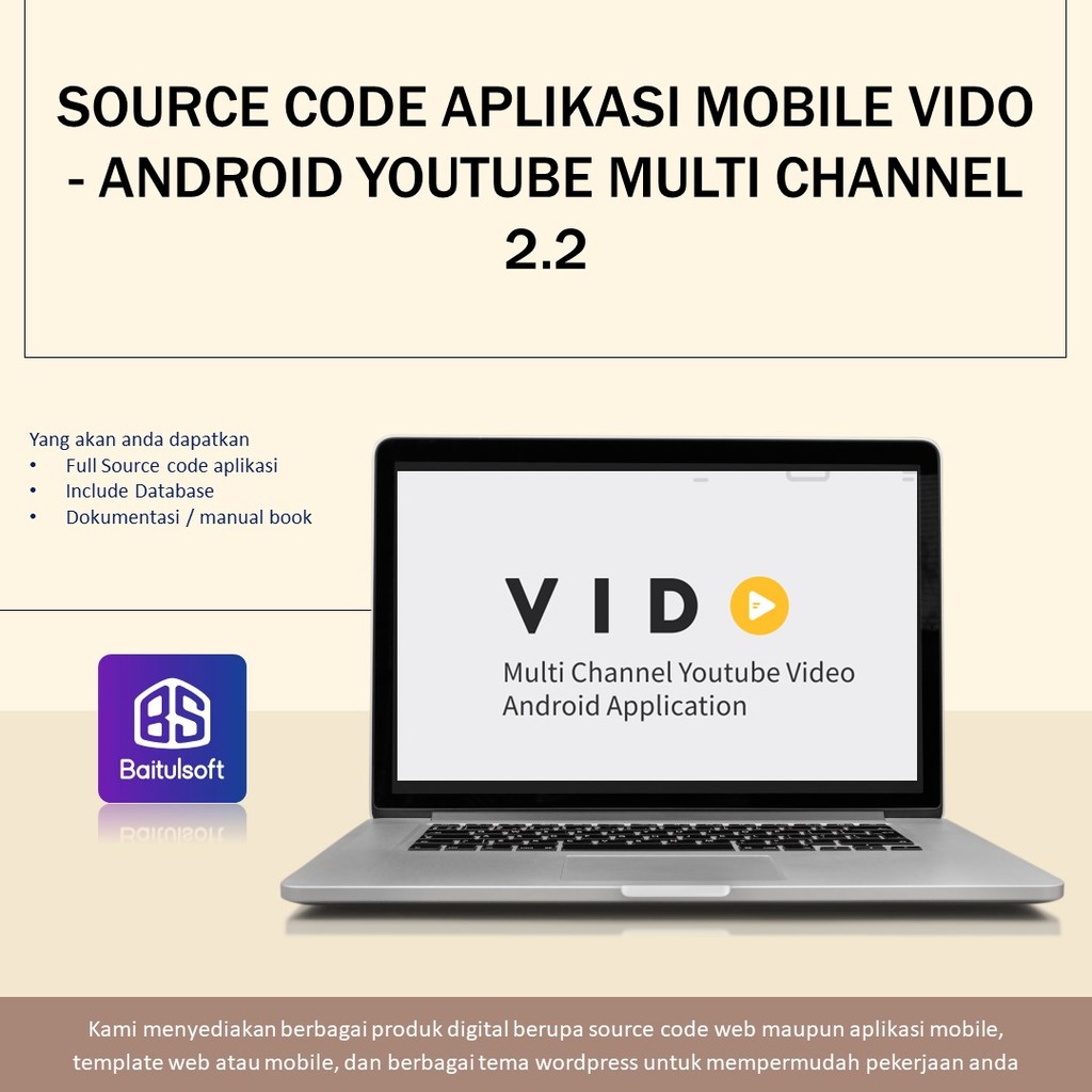 Jual SOURCE CODE APLIKASI MOBILE VIDO - ANDROID YOUTUBE MULTI CHANNEL 2 ...