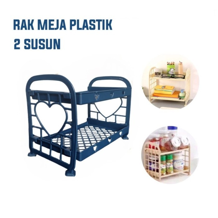 Jual Rak Mini Meja 2 Susun Tingkat Kecil Kerja Kantor Stasionery ...