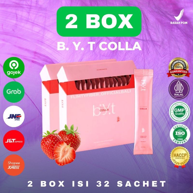 Jual BYT COLLA 2 Box isi 32 Sachet - Kolagen / Collagen Tripeptide ...